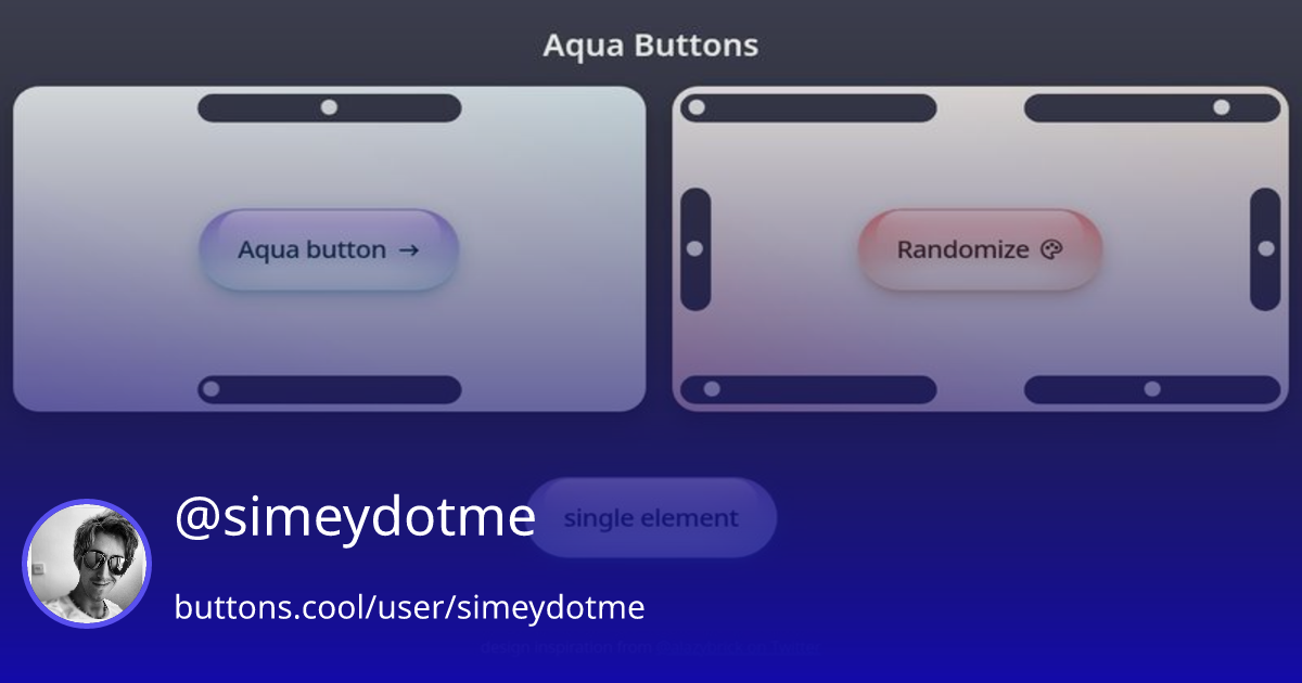 Aqua Button Pure Css